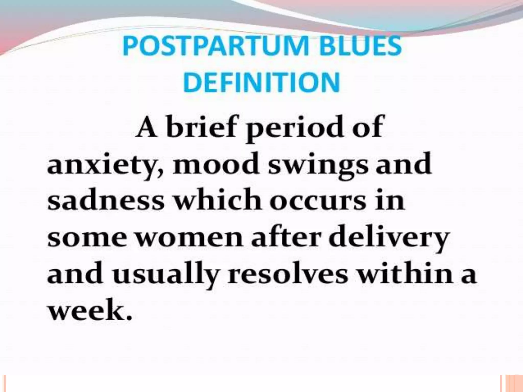 Puerperal mental disorder | PPTX