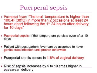 Puerperal sepsis By Sunil Kumar Daha | PPTX