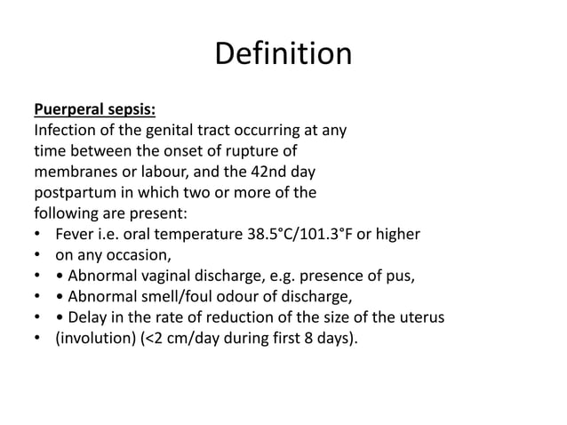 Puerperal Sepsis Pptx