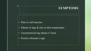 Puerperal venous thrombosis | PPTX