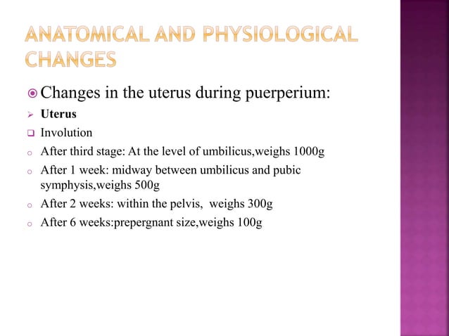 Puerperium | PPTX | Pregnancy | Reproductive Health