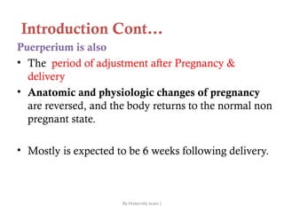 Puerperium power point presentation to health care givers | PPT