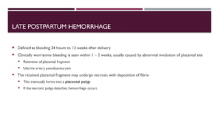 OBGYN Puerperium - Female reproductive tract changes | PPT