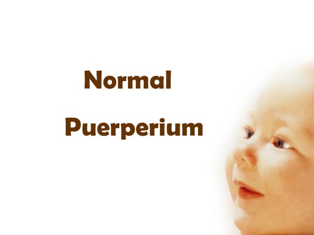Puerperium normal & abnormal prof.salah roshdy | PDF | Pregnancy ...