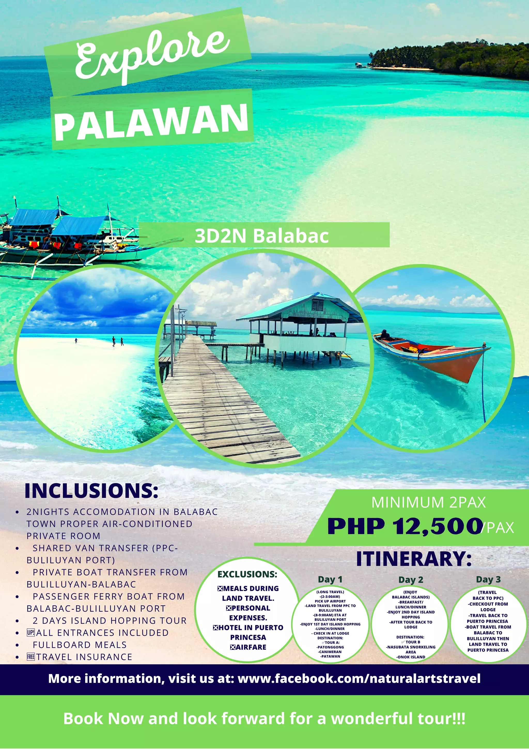 Puerto Princesa, El Nido, Balabac Tour Package.pdf