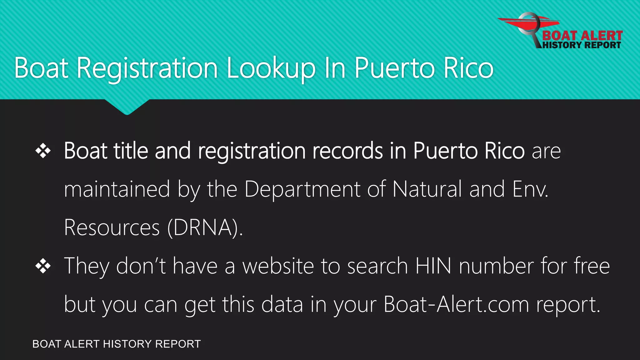 Puerto rico boat registration | PPTX