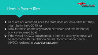 Puerto rico boat registration | PPTX