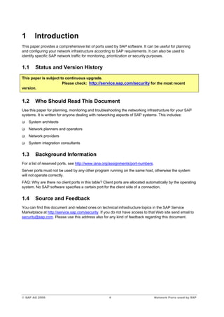 Puertos utilizados sap | PDF