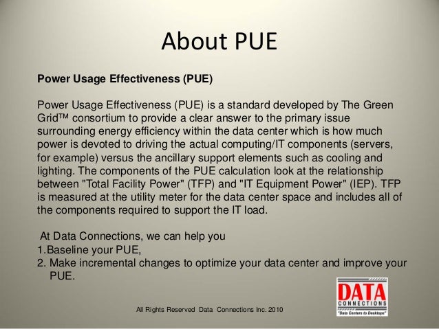 Data Center PUE- Guide