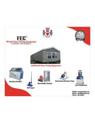 Testing/Manufacture/Puff & panel Testing Equipment | PDF