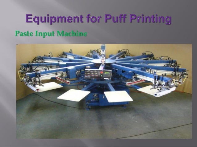 Puff printing