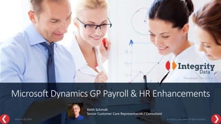 Microsoft Dynamics GP Payroll Enhancements for GP 2015, 2016 and 2018 | PPT