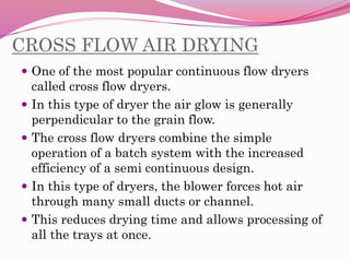 Steam heated drum drying and cross flow air drying | PPT