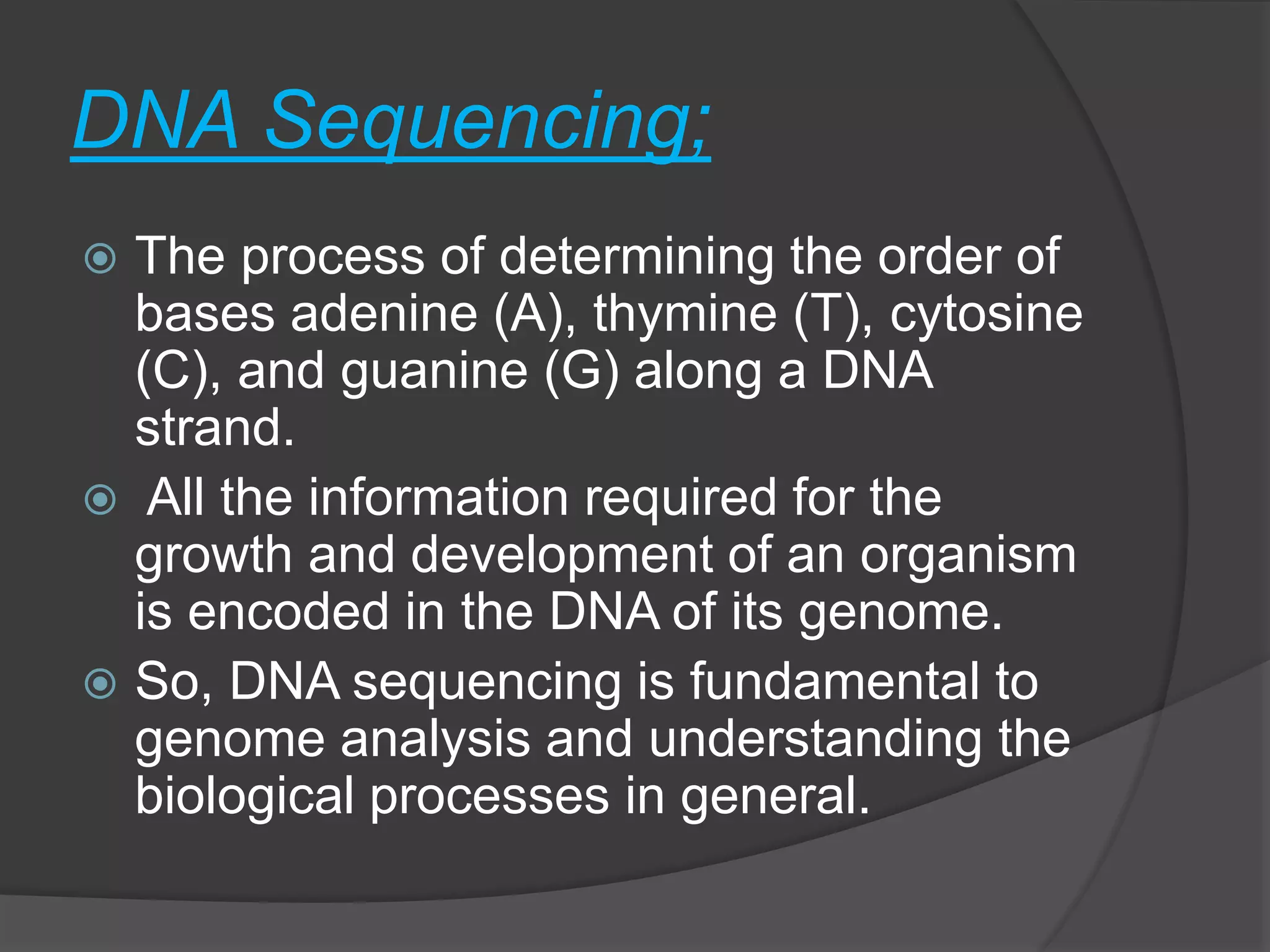 DNA sequencing - Maxam gilbert method | PPTX