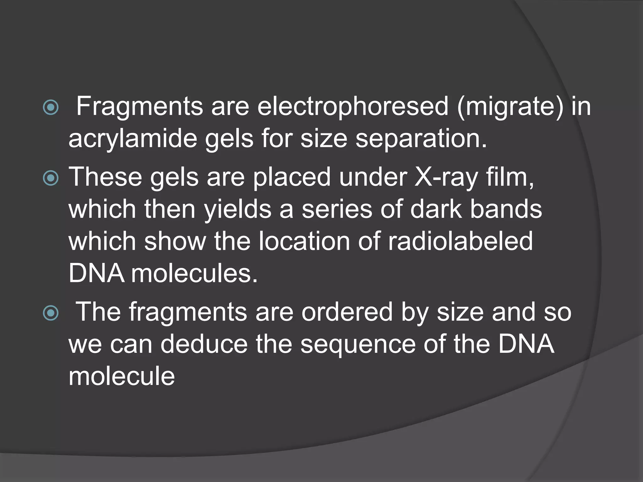 DNA sequencing - Maxam gilbert method | PPTX