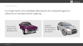 Choosing the Best Alternative Using the Pugh Matrix Method | PDF