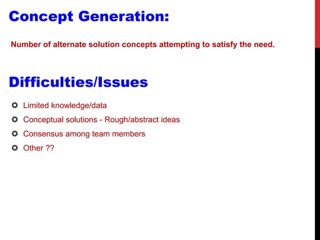 Pugh matrix concept evaluation in Design | PPTX
