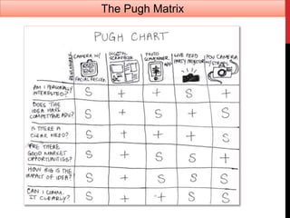 Pugh matrix concept evaluation in Design | PPTX
