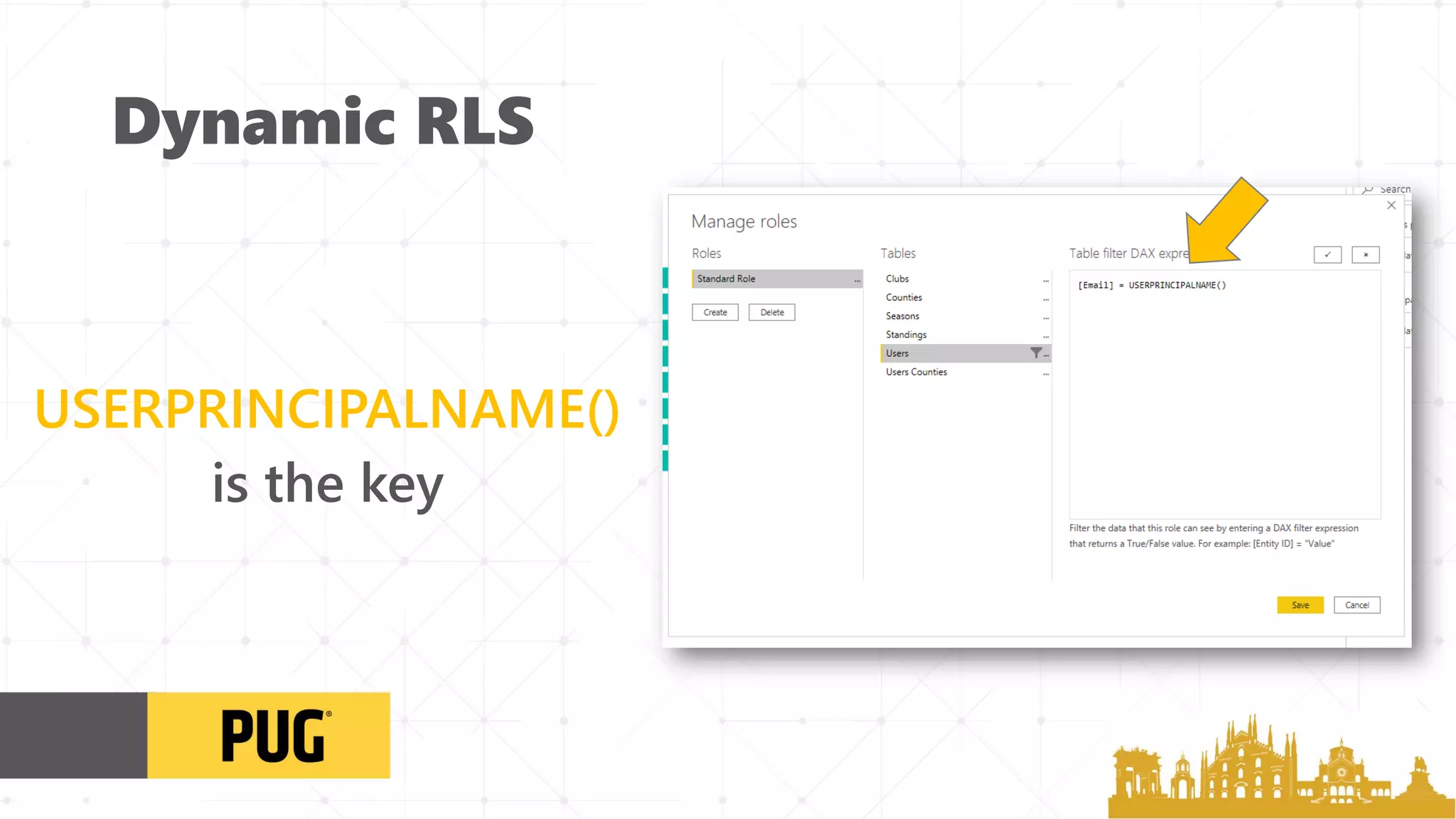 Power BI - Dynamic role level security | PDF
