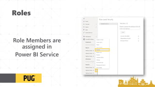 Power BI - Dynamic role level security | PDF