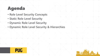 Power BI - Dynamic role level security | PDF