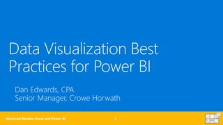 Dan Edwards : Data visualization best practices with Power BI | PPT
