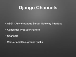 Realtime Apps with Django | PPT