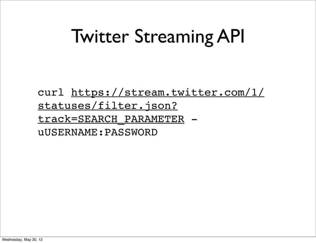 Parsing Real Time Data Using Twitter Streaming Api Pdf Internet