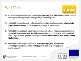 ESR Puhti -hanke-esittely | PPT