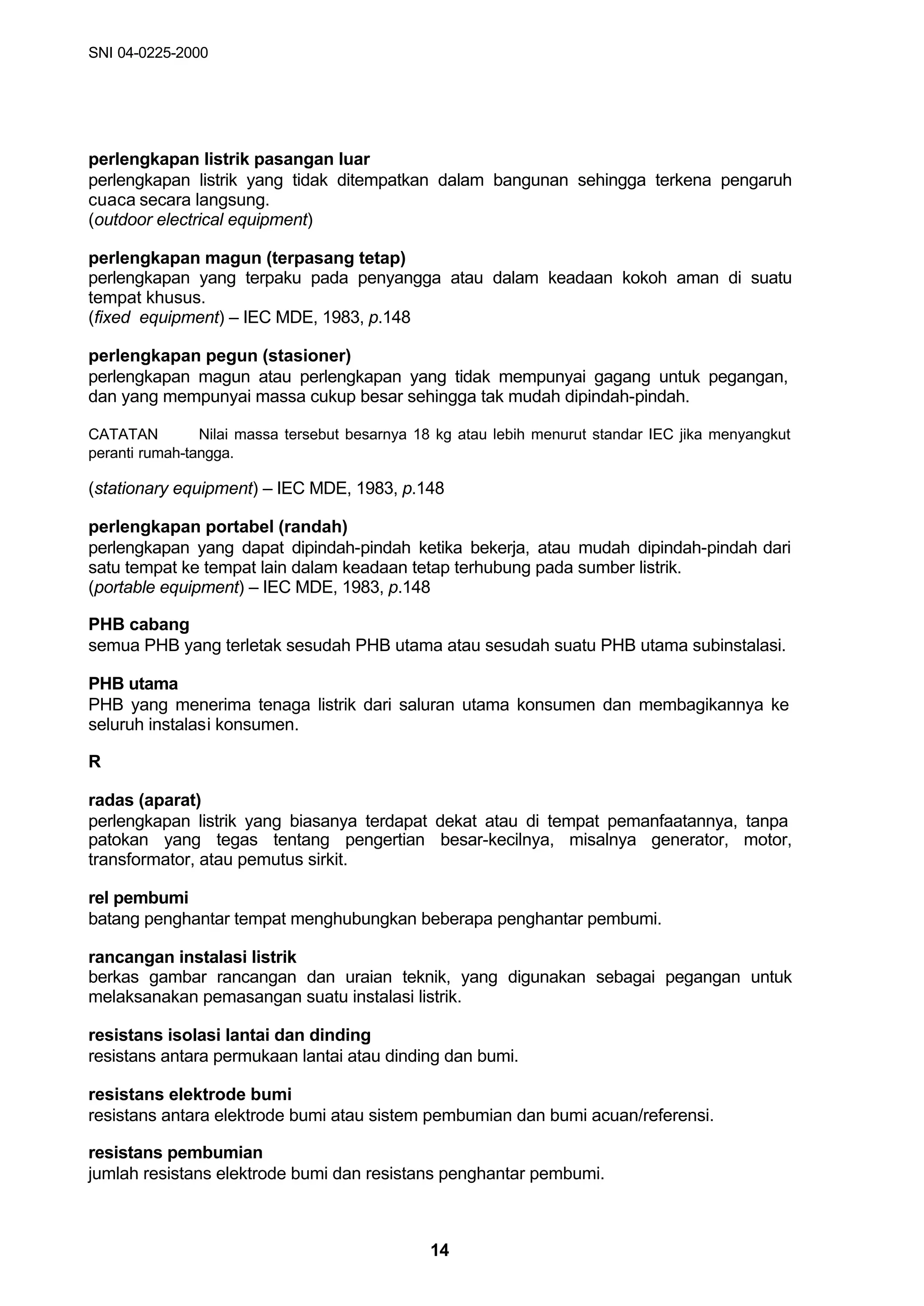 Persyaratan Umum Instalasi Listrik (Puil 2000) | PDF