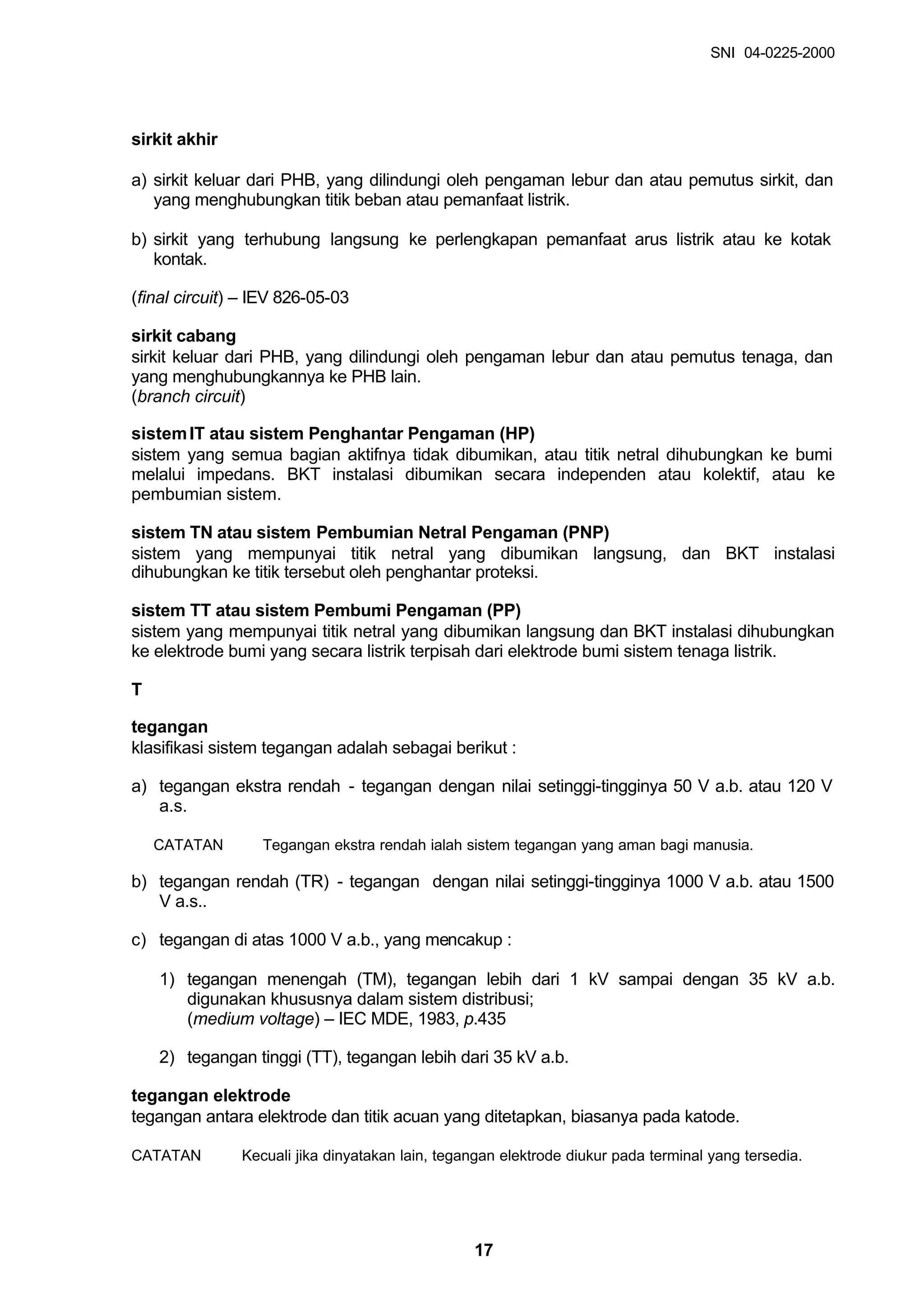 Persyaratan Umum Instalasi Listrik (Puil 2000) | PDF