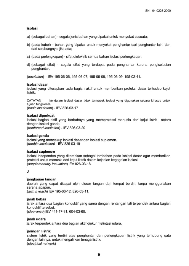 Persyaratan Umum Instalasi Listrik (Puil 2000) | PDF