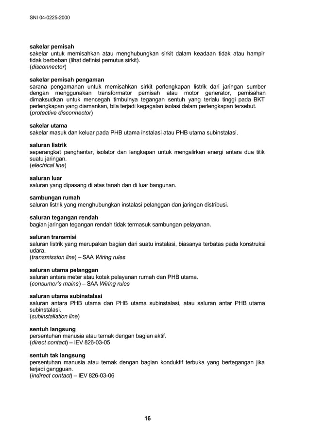 Persyaratan Umum Instalasi Listrik (Puil 2000) | PDF