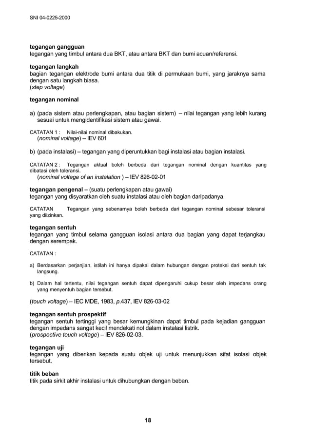 Persyaratan Umum Instalasi Listrik (Puil 2000) | PDF