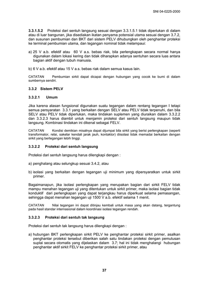 Persyaratan Umum Instalasi Listrik (Puil 2000) | PDF