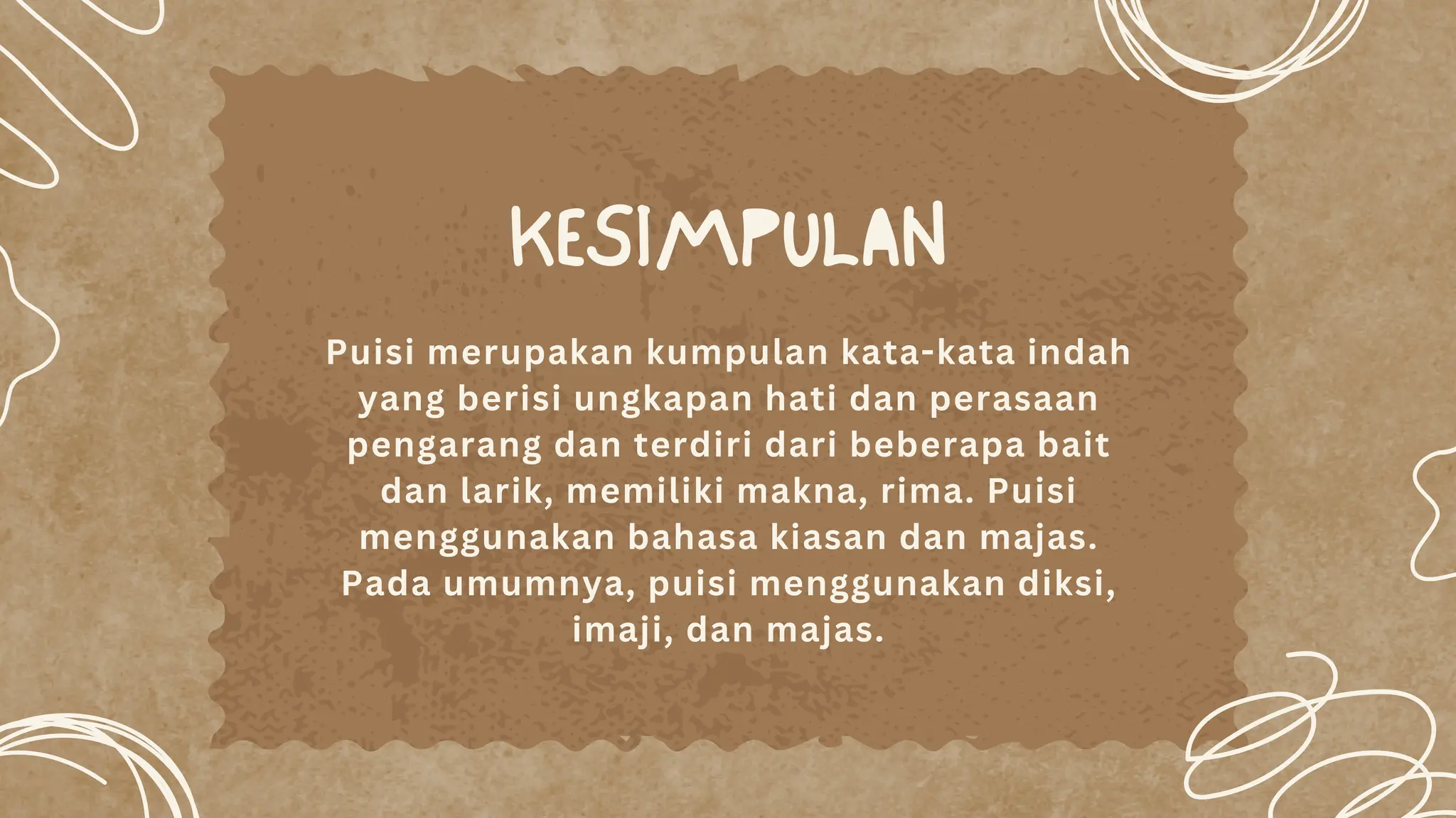 MATERI PUISI UNTUK KELAS X BAHASA INDONESIA | PDF