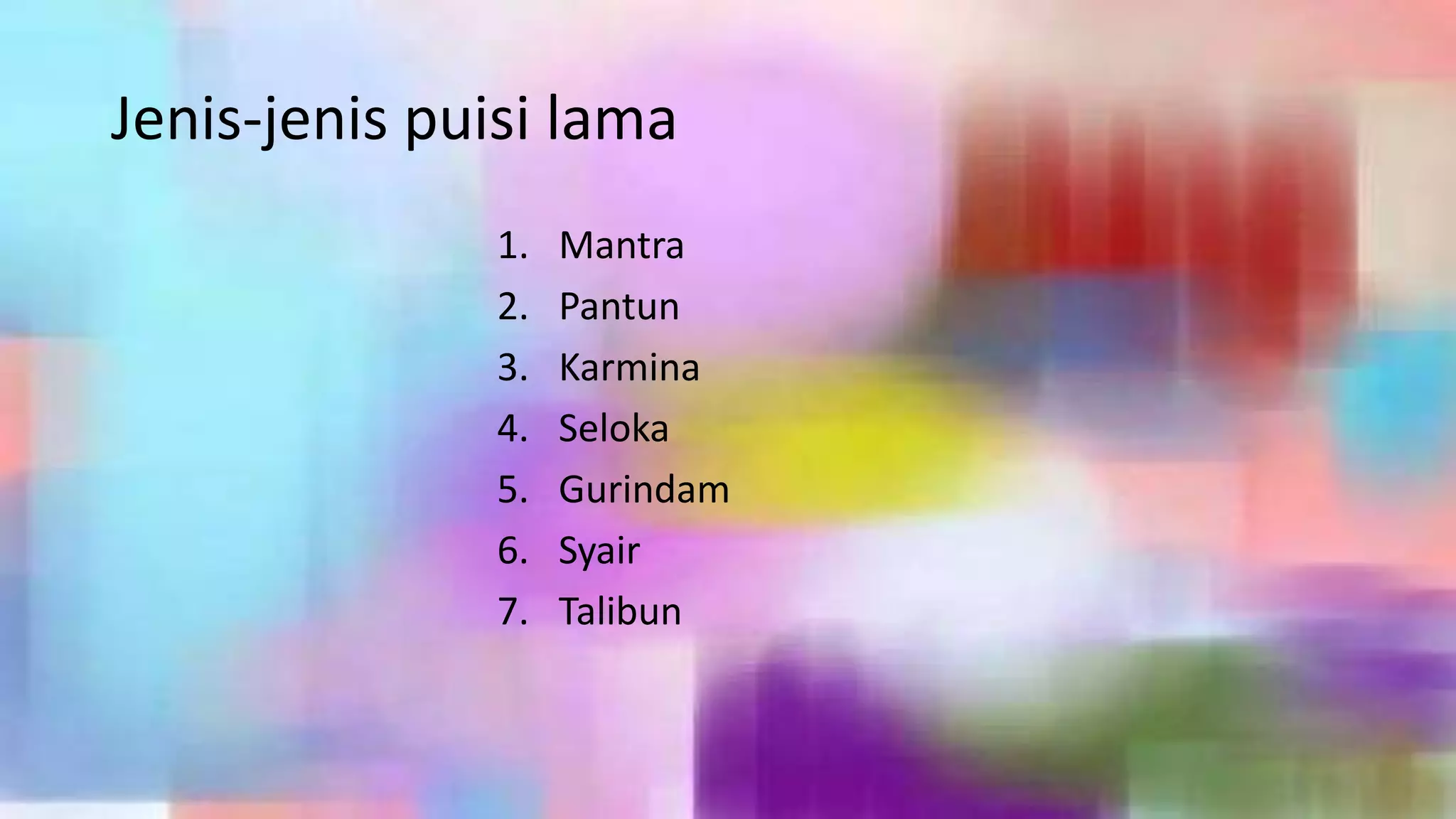 Puisi dalam pengantar kajian sastra | PPTX