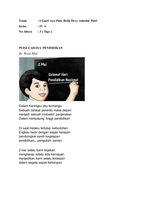 Puisi Pendidikan dalam Rangka Hari Pendidikan Nasional | PDF