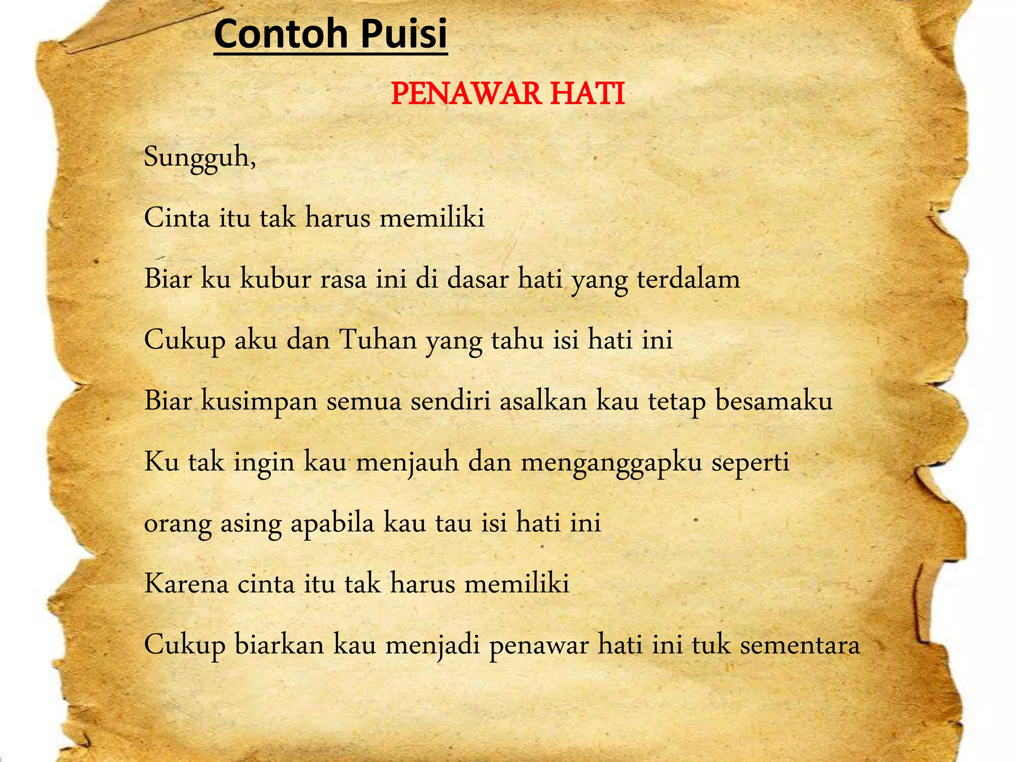PENGERTIAN, CIRI, STRUKTUR DAN CONTOH PUISI | PPTX PENGERTIAN, CIRI, STRUKTUR DAN CONTOH PUISI | PPTX