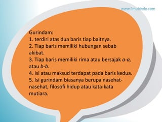 Puisi rakyat | PPT