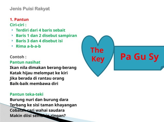 PUISI RAKYAT kelas 7 bab 3.pptx info bahasa | PPTX