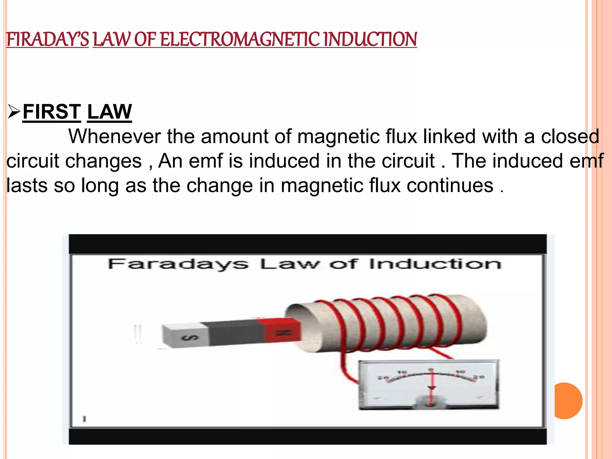 faraday's law of induction | PPTX | Physics | Science