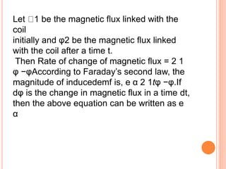 faraday's law of induction | PPTX