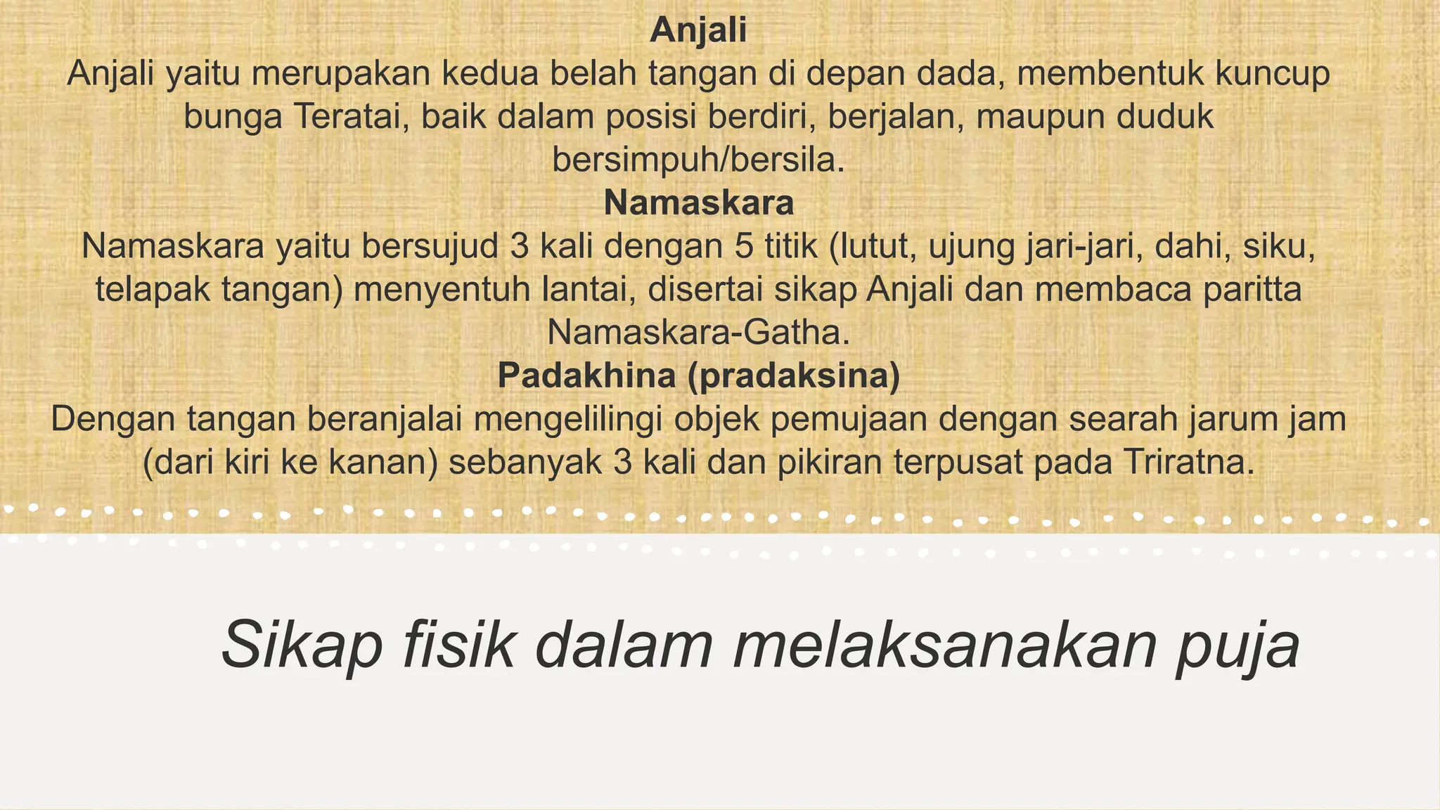 pengertian puja, jenis puja dalam agama Buddha | PPTX