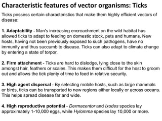 Characteristic features of a vector organism | PPT | Infectious ...