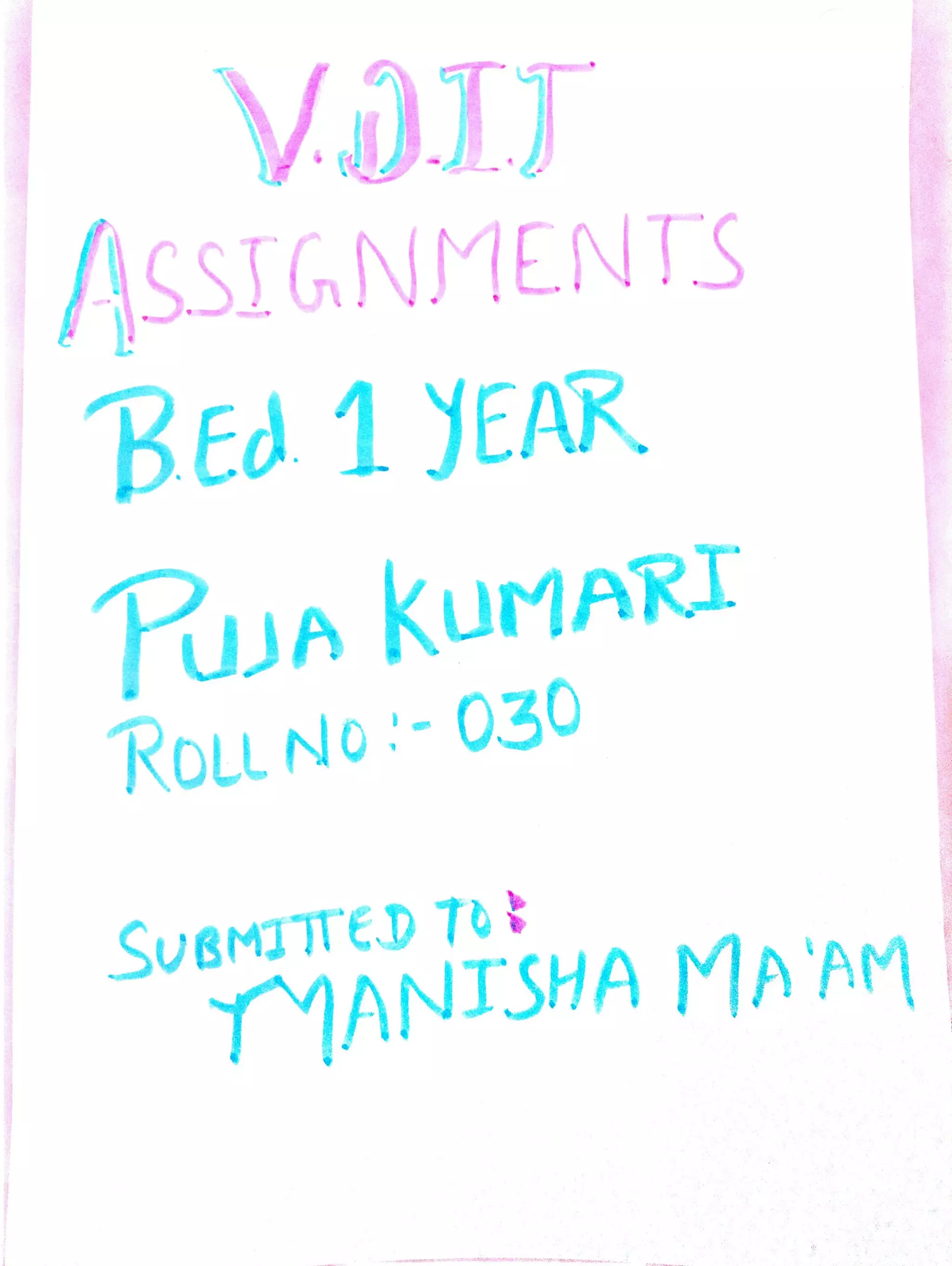 Assignment PSE2, BEd, 1st year | PDF