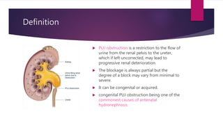PUJ obstruction.pptx | Pregnancy | Reproductive Health