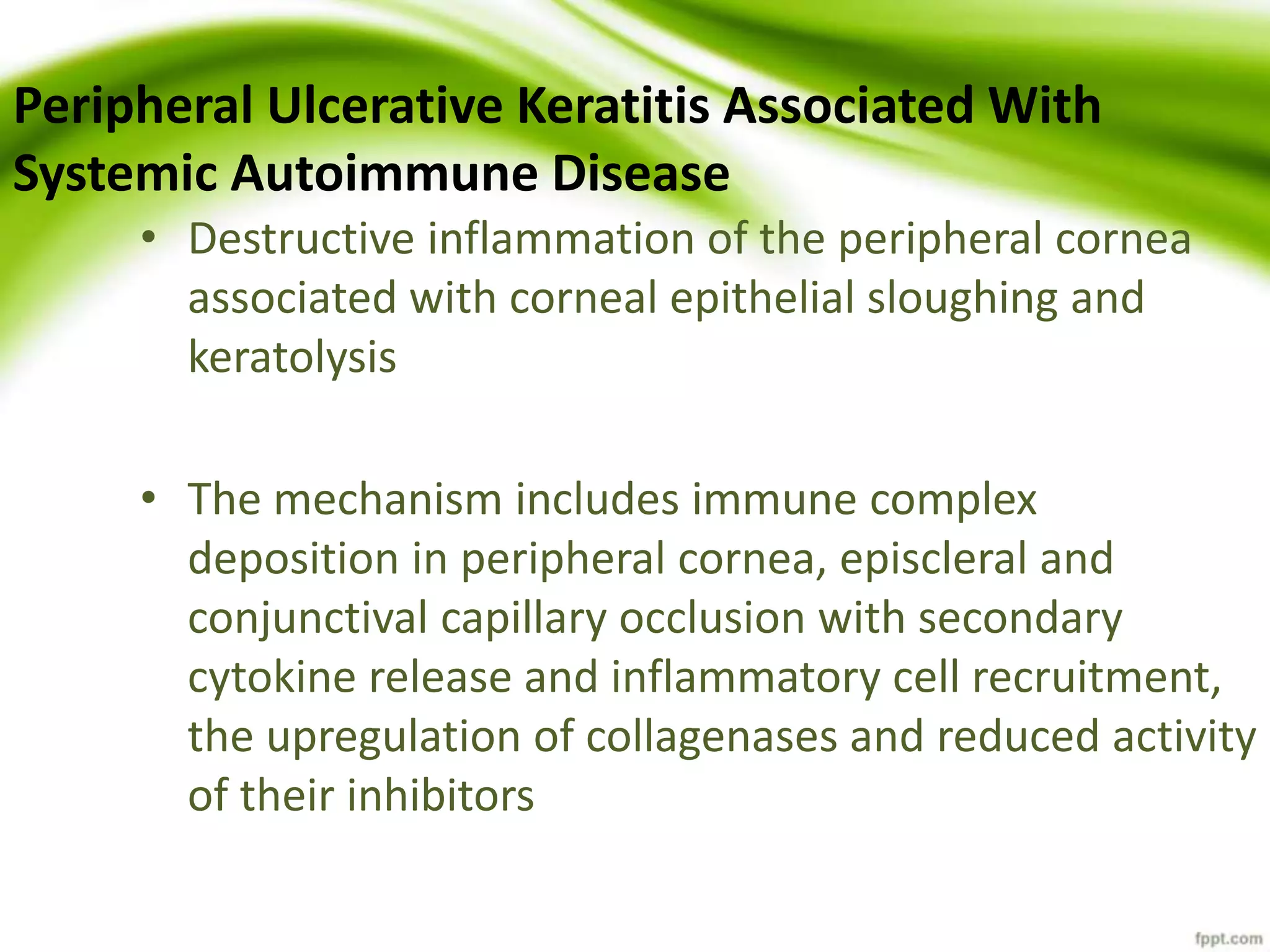 Peripheral Ulcerative Keratitis.Dr Ferdous | PPTX