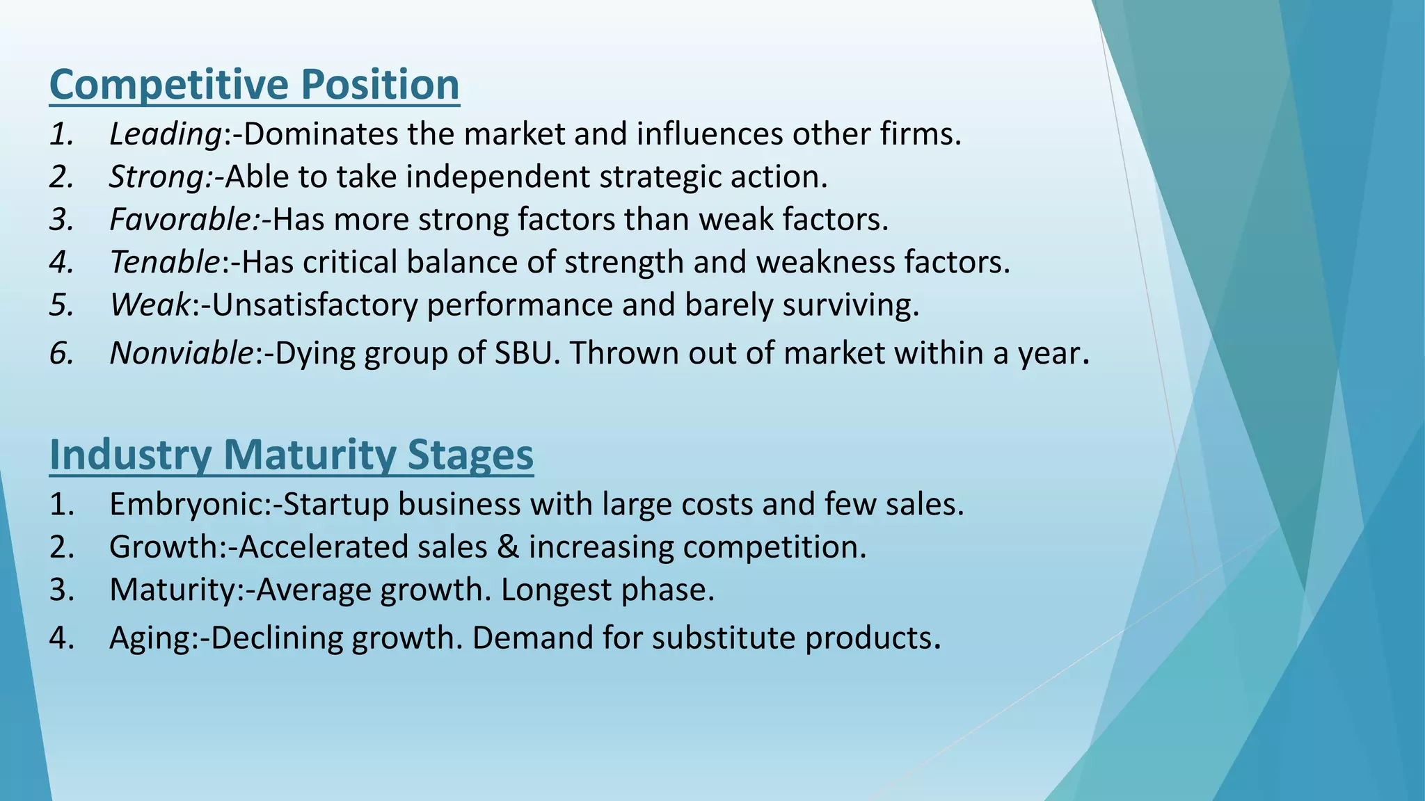 Corporate Division Plan, Business Unit Plan, Assigning Resource to SBU ...