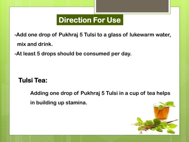 Pukhraj 5 Tulsi ppt-by Dipankar Dey | PDF